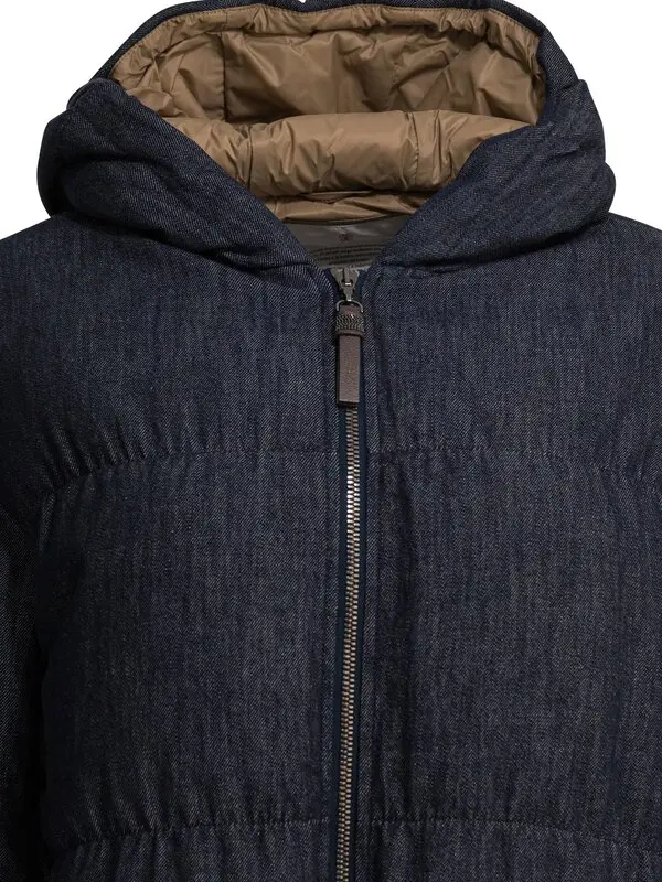 Brunello Cucinelli Zip-up Hooded Jacket - Black