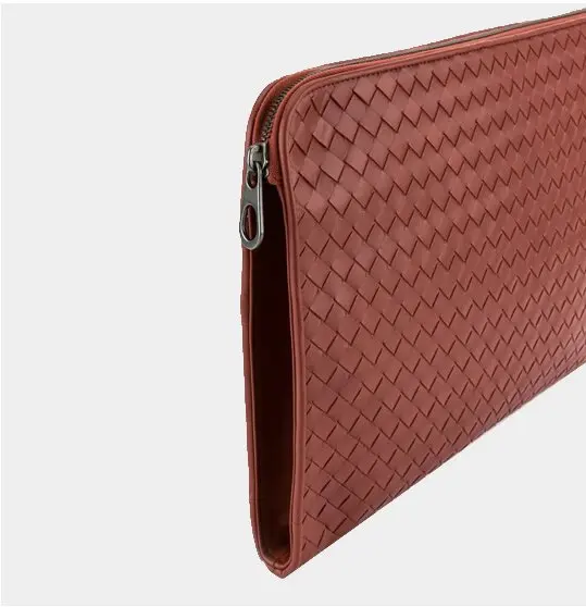 Bottega Veneta Intrecciato Clutch - Red