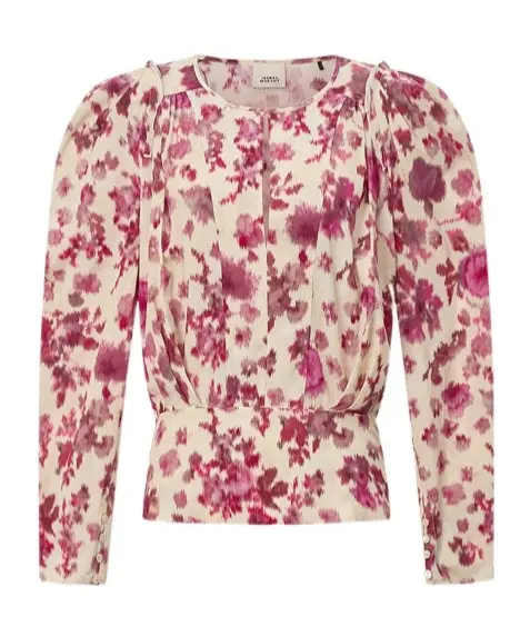 Isabel Marant Étoile Zarga Floral Print Top - Pink