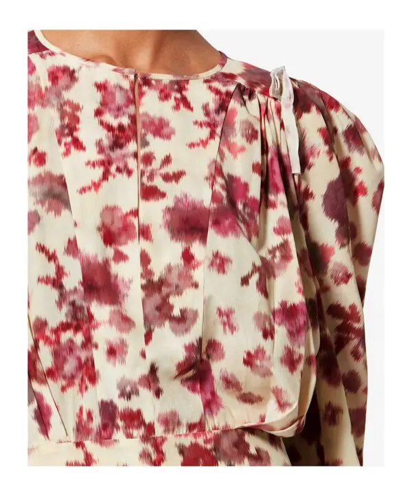 Isabel Marant Étoile Zarga Floral Print Top - Pink