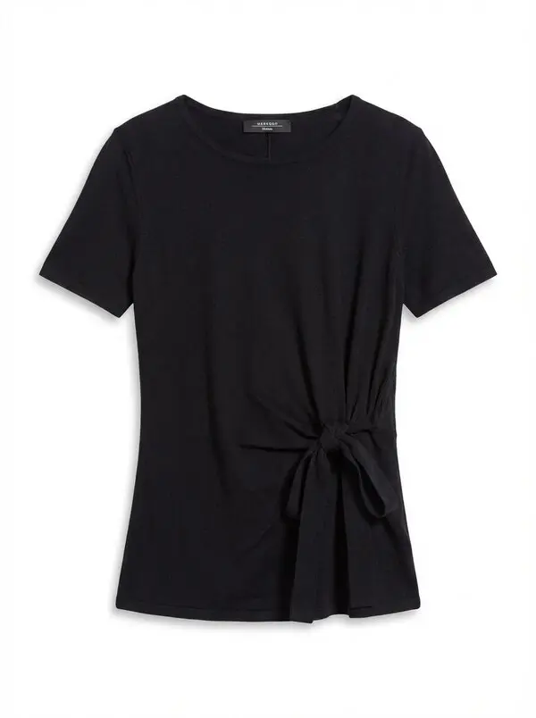 Max Mara Short-sleeve T-shirt With Tie Detail