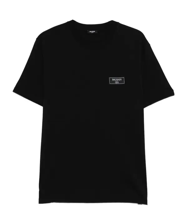 Balmain Logo Motif Crewneck T-shirt