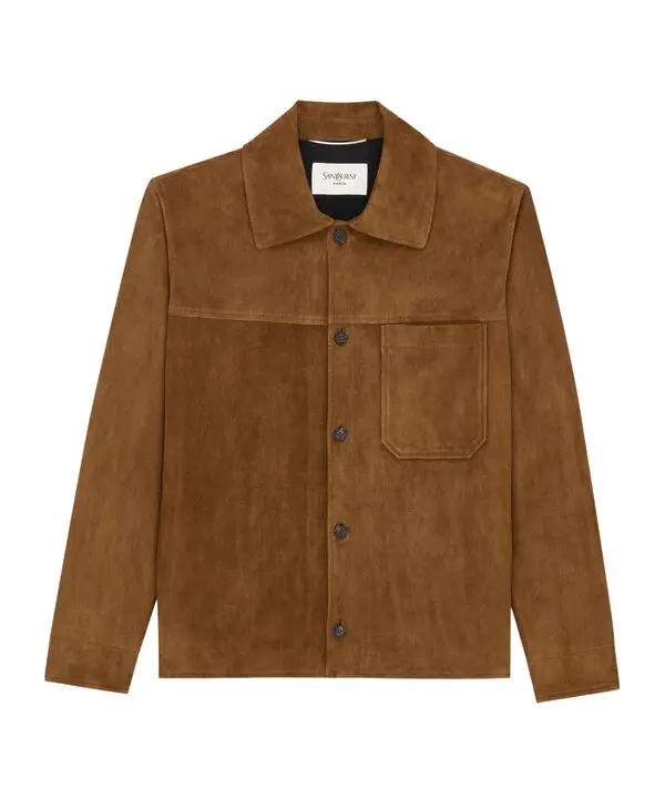 Saint Laurent Button-up Long-sleeved Overshirt