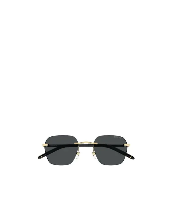 Montblanc Eyewear Square Frame Sunglasses - Black