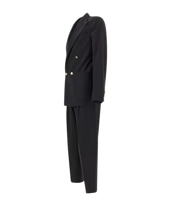 BRIGLIA 1949 Bolgheri Double-breasted Suit - Black