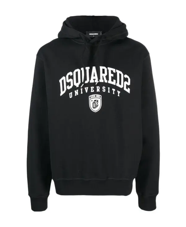 Dsquared2 Logo Printed Drawstring Hoodie