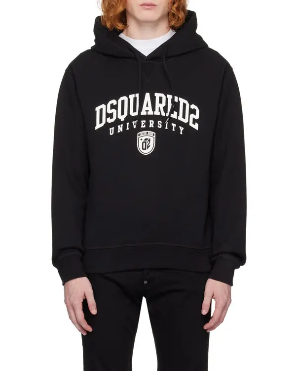 Dsquared2 Logo Printed Drawstring Hoodie