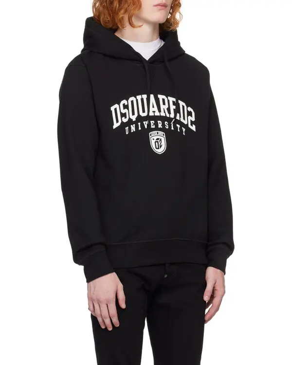 Dsquared2 Logo Printed Drawstring Hoodie