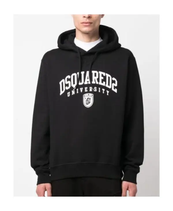 Dsquared2 Logo Printed Drawstring Hoodie