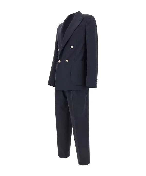 BRIGLIA 1949 Bolgheri Double-breasted Suit - Blue