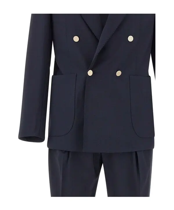 BRIGLIA 1949 Bolgheri Double-breasted Suit - Blue