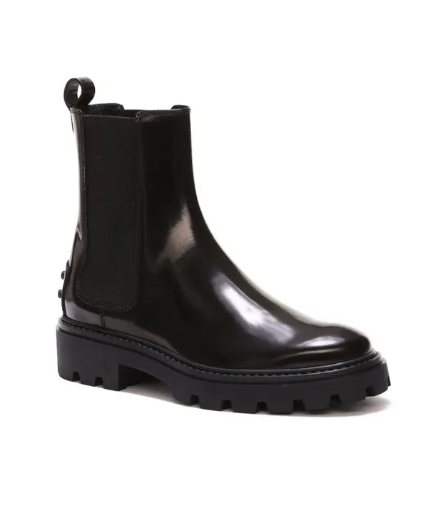 TOD'S Studded Chelsea Boots - Black