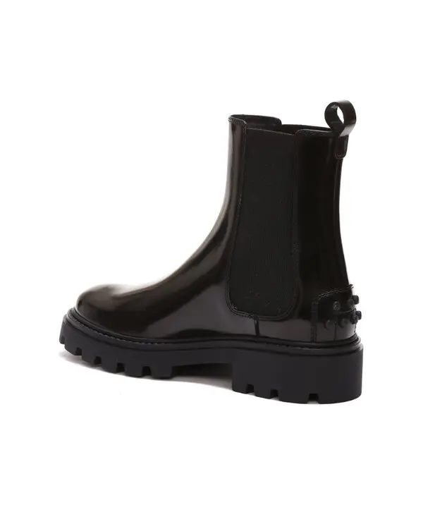 TOD'S Studded Chelsea Boots - Black