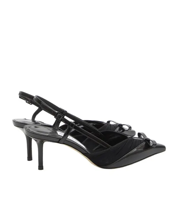 JIMMY CHOO Afia Mesh Slingback Pumps