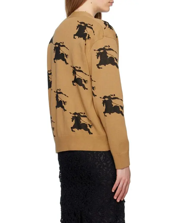 Burberry Ekd Jacquard V-neck Cardigan