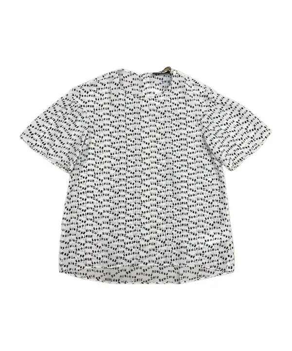 Max Mara Short Sleeve Printed Top - White