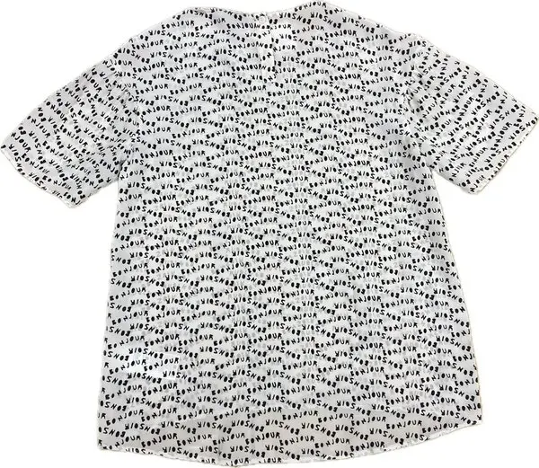 Max Mara Short Sleeve Printed Top - White