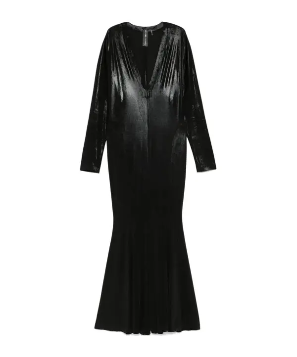 Norma Kamali V-neck Fishtail Dress