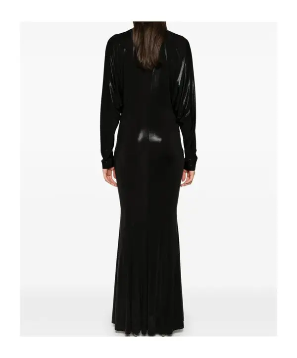 Norma Kamali V-neck Fishtail Dress
