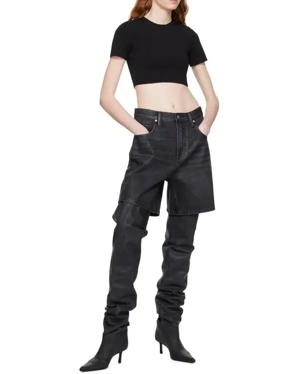 Alexander Wang Jacquard Cropped Top