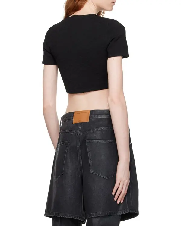 Alexander Wang Jacquard Cropped Top