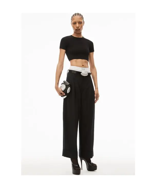 Alexander Wang Jacquard Cropped Top