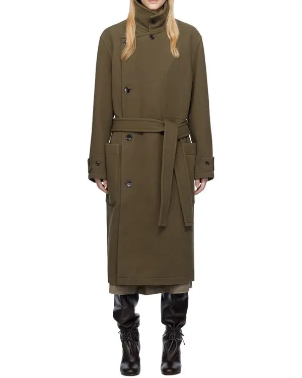 LEMAIRE Double-breasted Belted Coat