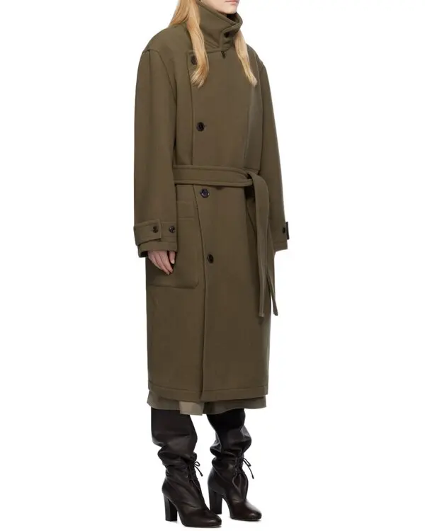 LEMAIRE Double-breasted Belted Coat