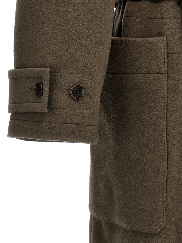 LEMAIRE Double-breasted Belted Coat