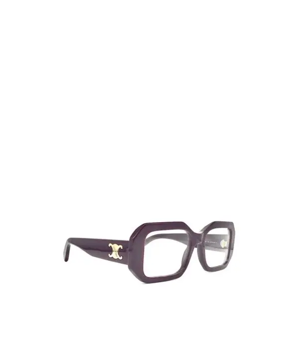 Celine Full-frame Flat Mirror Eyeglasses - Brown