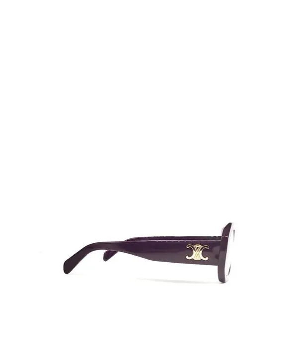 Celine Full-frame Flat Mirror Eyeglasses - Brown