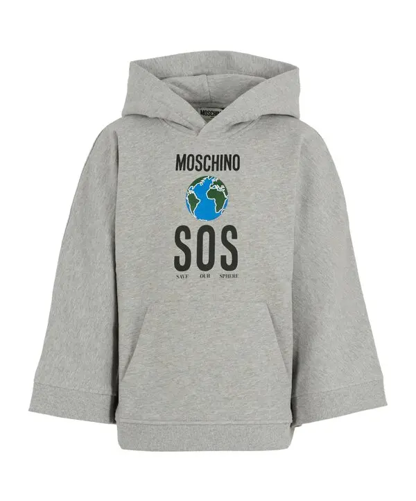 Moschino Long Sleeve Hooded Sweatshirt