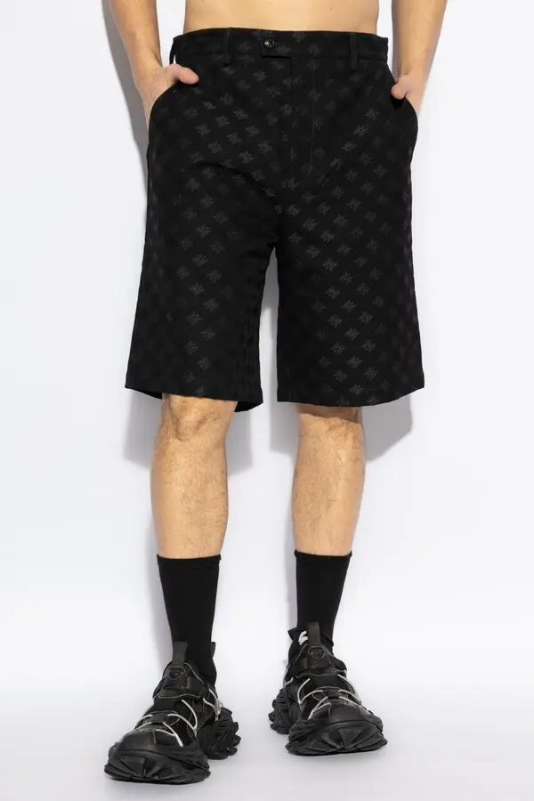 Amiri Belt Loop Shorts With Monogram