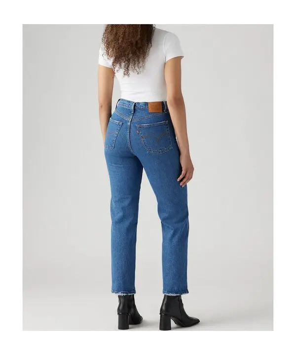 LEVI'S Ribcage Straight Ankle Jeans - Blue