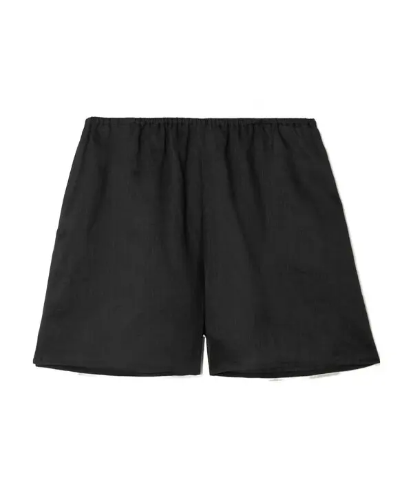 TOTEME Elasticated Waistband Straight Hem Shorts