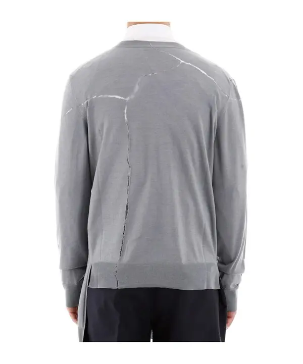Dior Grey Knitted Round Neck Pullover
