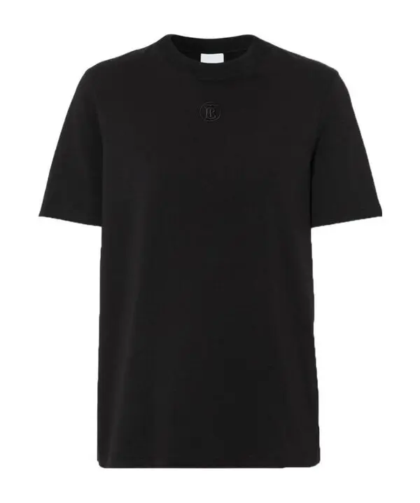 Burberry Embroidered Logo T-shirt - Black