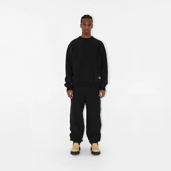Burberry Equestrian Knight Cropped-leg Track Pants