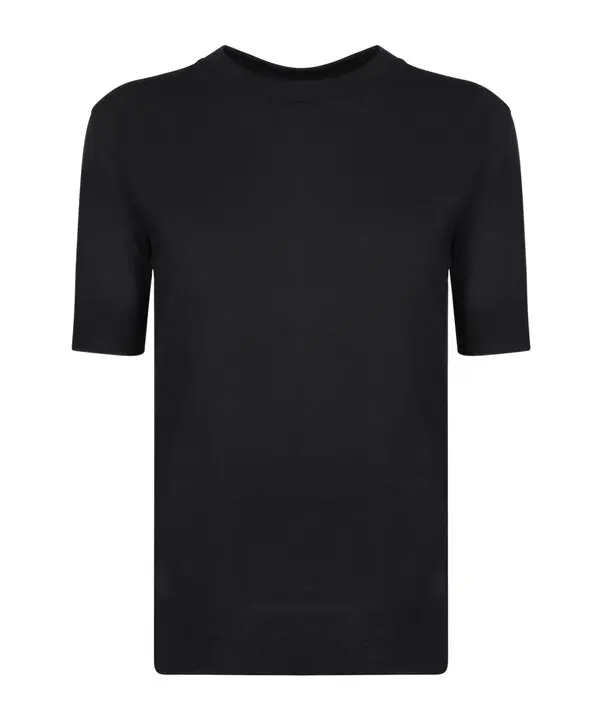Herno Crewneck Knitted Top - Black