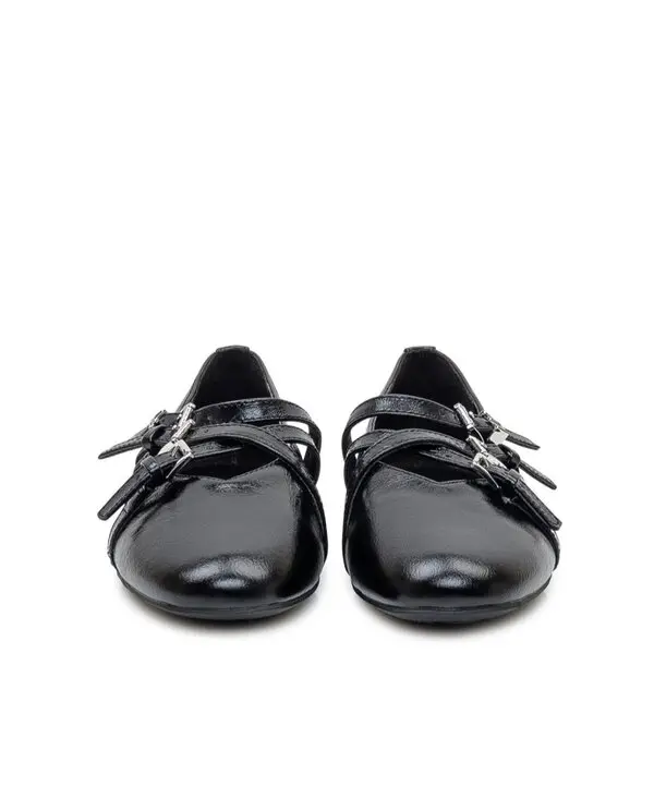 Michael Kors Buckled Slip-on Flat - Black