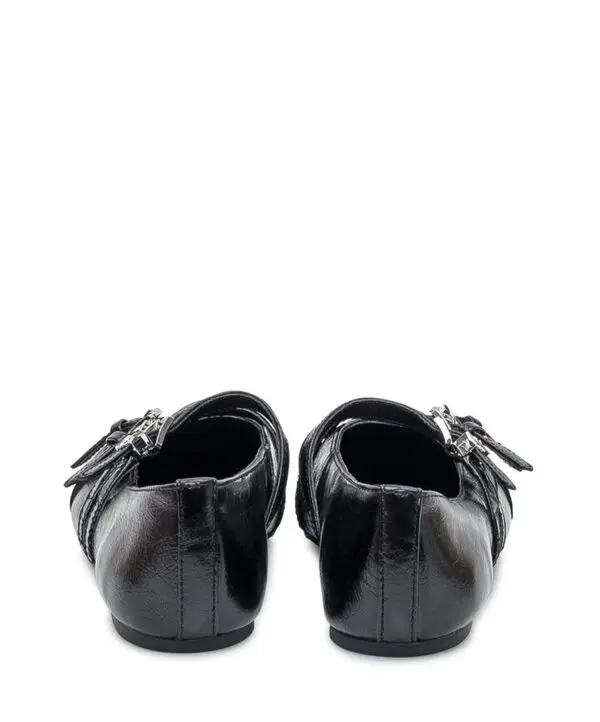 Michael Kors Buckled Slip-on Flat - Black
