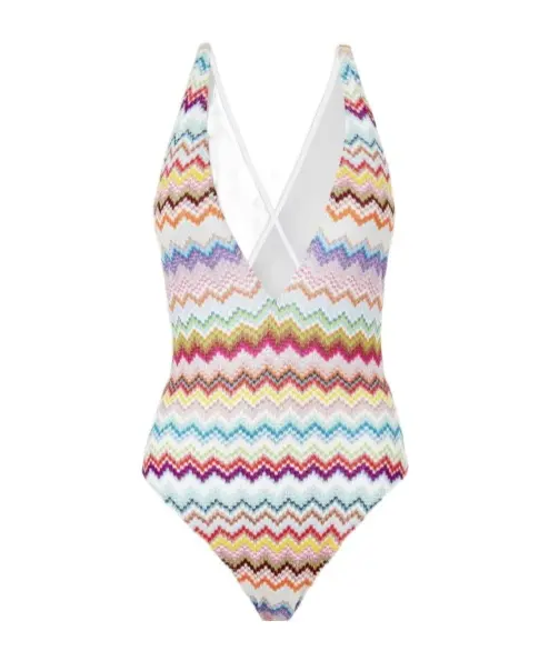 Missoni Zigzag Pattern One-piece Swimsuit - Multiple Colors