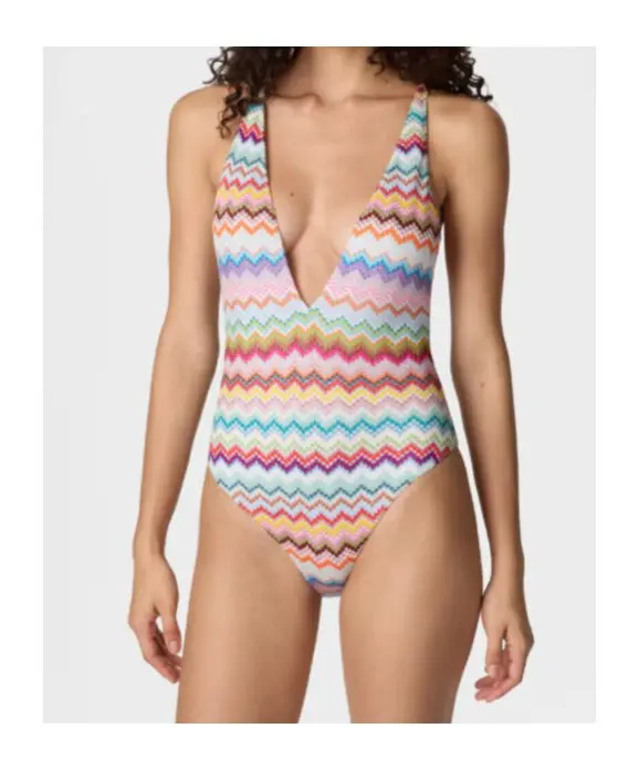 Missoni Zigzag Pattern One-piece Swimsuit - Multiple Colors