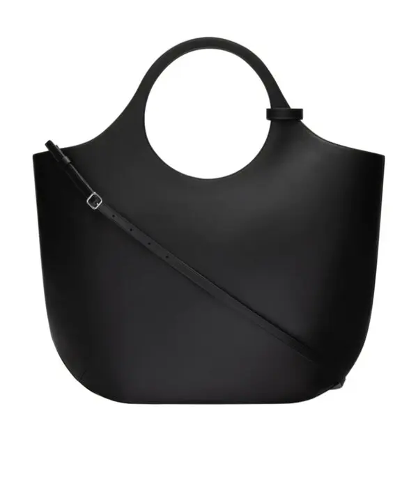 COURREGES Large Holy Leather Bag - Black