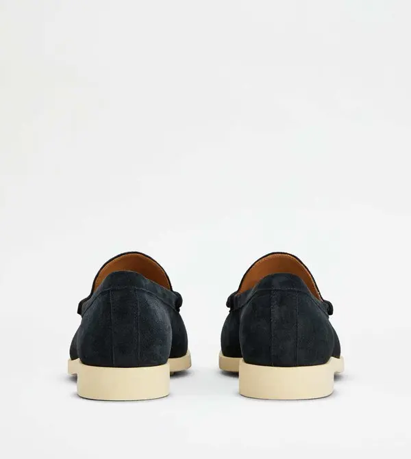 TOD'S Suede Penny Loafers - Blue