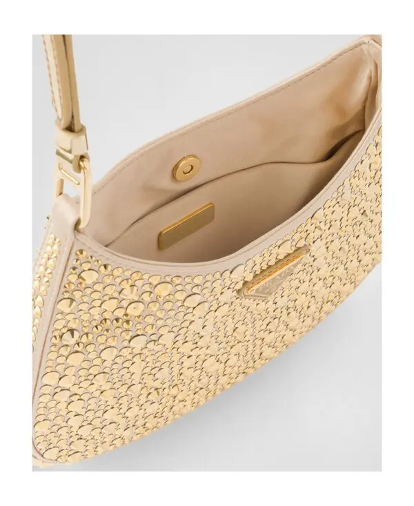 Prada Cleo Embellished Shoulder Bag