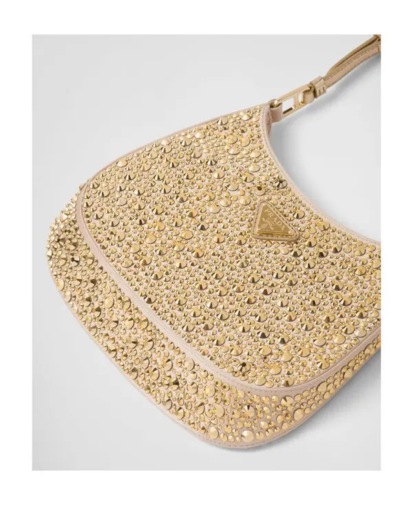 Prada Cleo Embellished Shoulder Bag