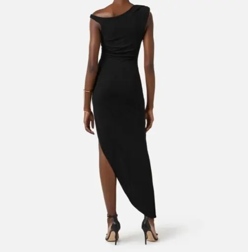 Elisabetta Franchi Draped Asymmetrical Midi Dress