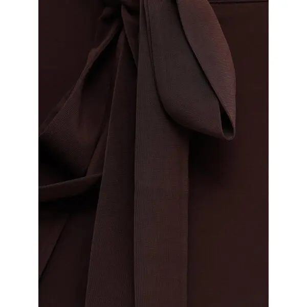 LEMAIRE Tie-detail Draped Midi Skirt - Fig