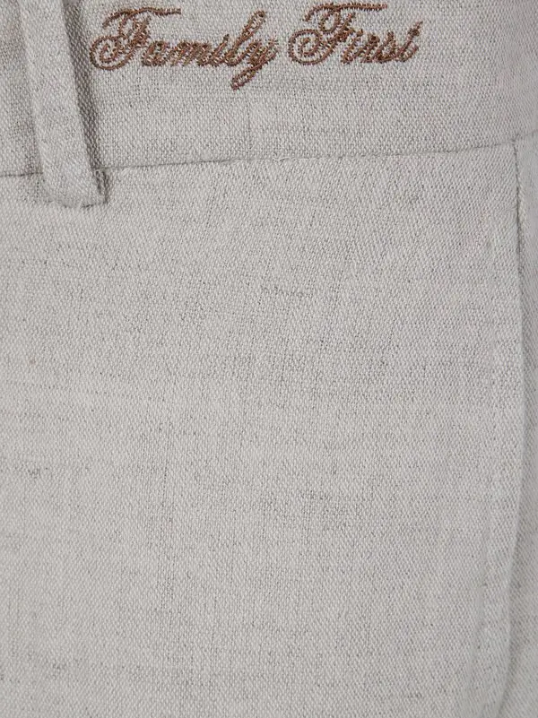 FAMILY FIRST Embroidered Logo Trousers - White